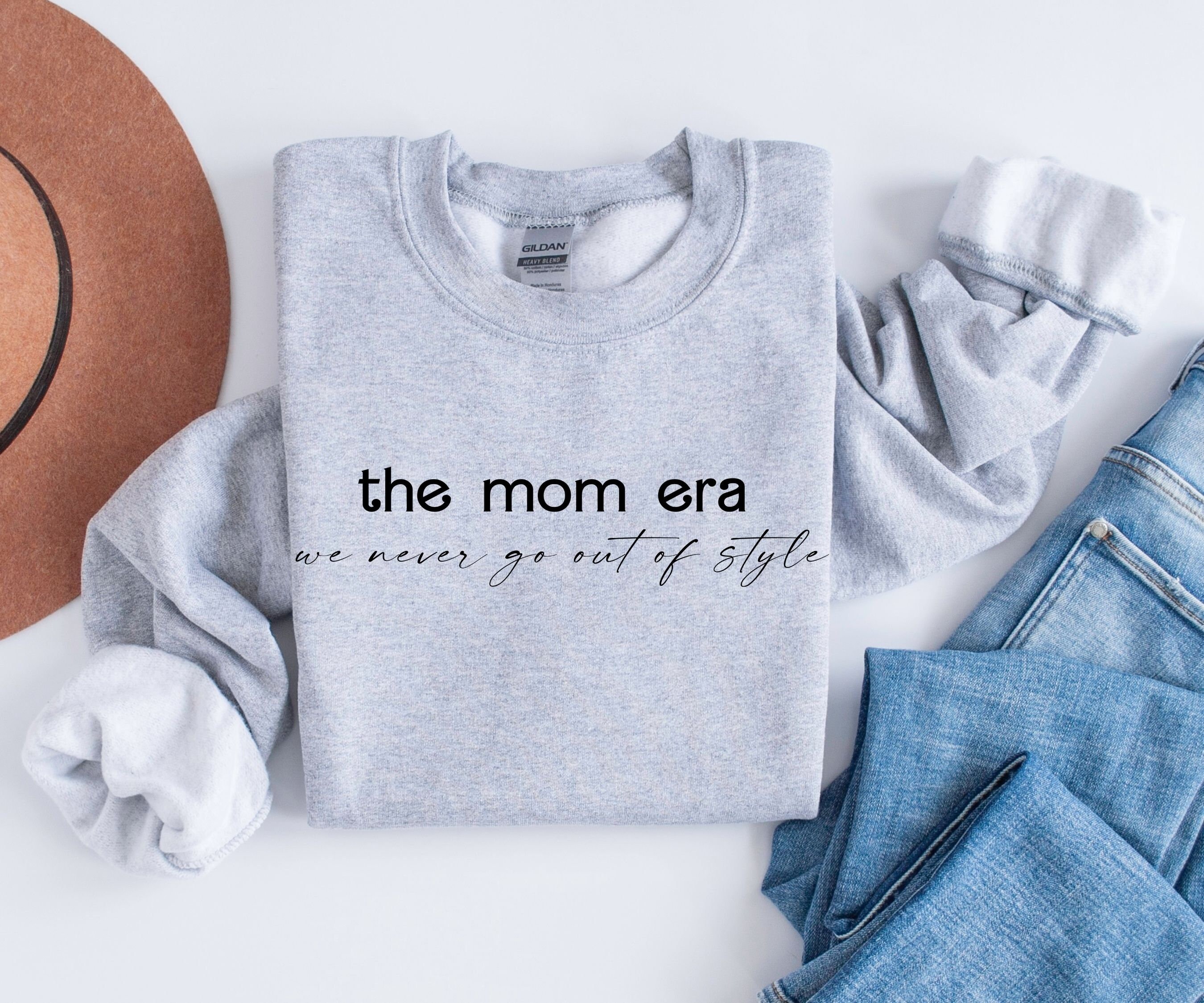 The Mom Era Sweatshirt, Minimalist Mama Shirt, in My Mom Era Shirt, Mom ...