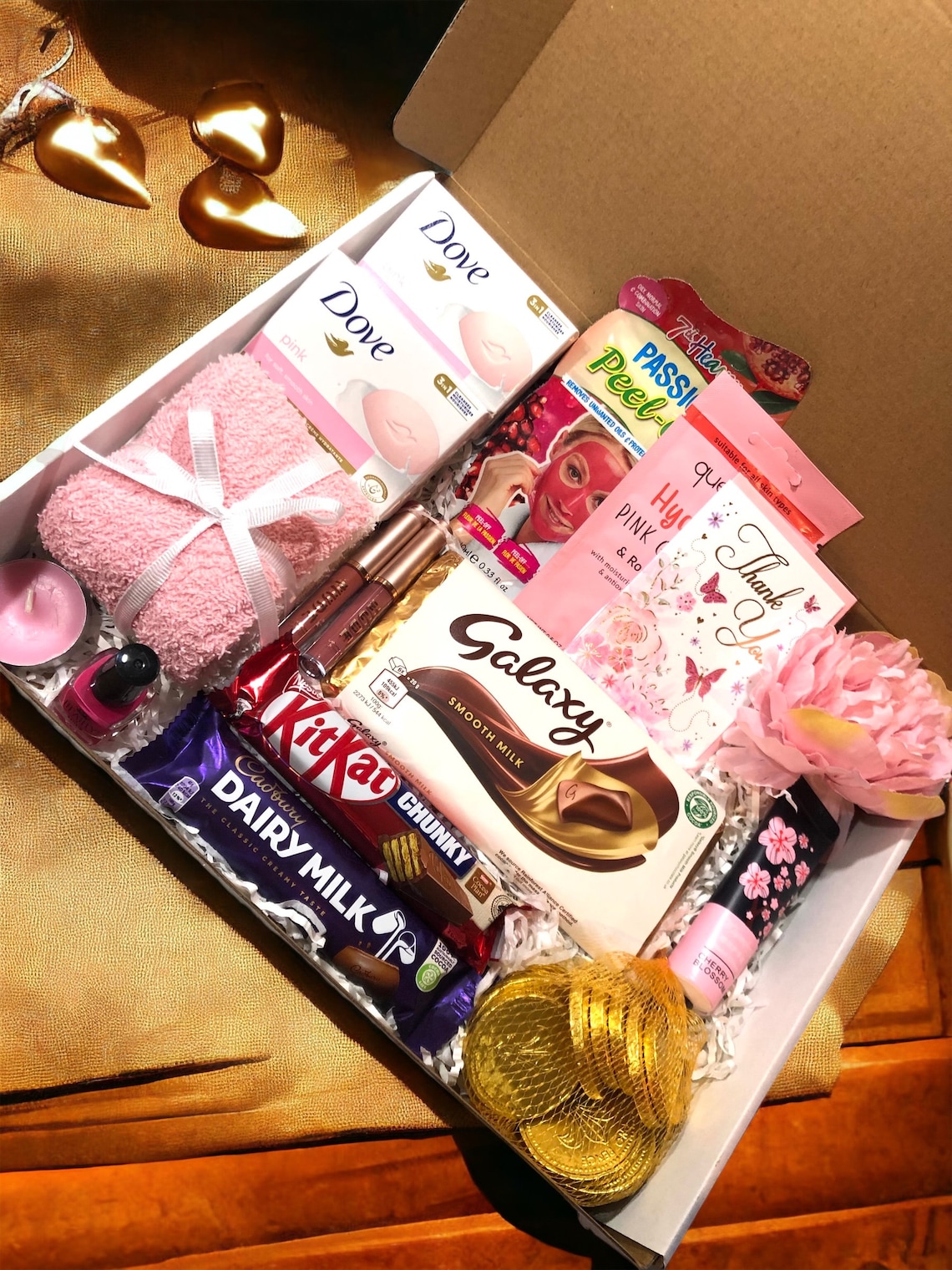 Luxury Personalised Message Gifts for Her Beauty Pamper Gift Box Hamper ...