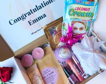 Luxury Personalised Message Gifts for Her Beauty Pamper Gift Box Hamper ...