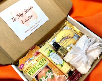 Luxury Personalised Message Gifts for Her Beauty Pamper Gift Box Hamper ...