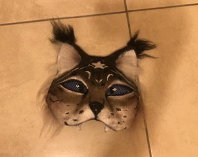 Handmade Therian Lynx Mask, Felted Fully Lined - Etsy