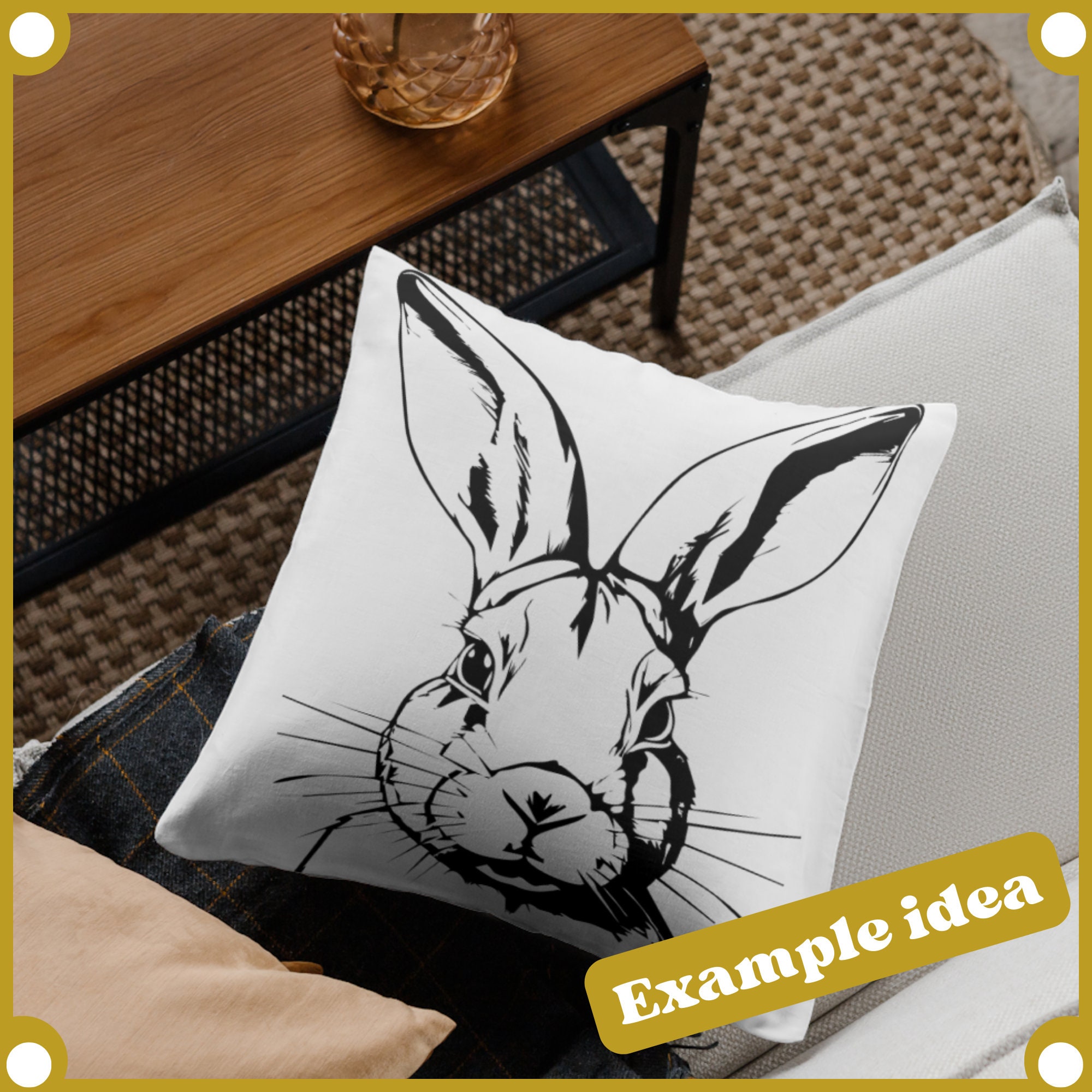 Conejo Svg imágenes prediseñadas Pack conejos outline Perro para ...