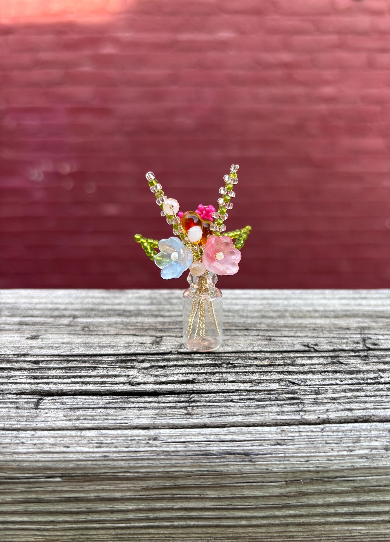 Miniature Beaded Flower Bouquets - Etsy