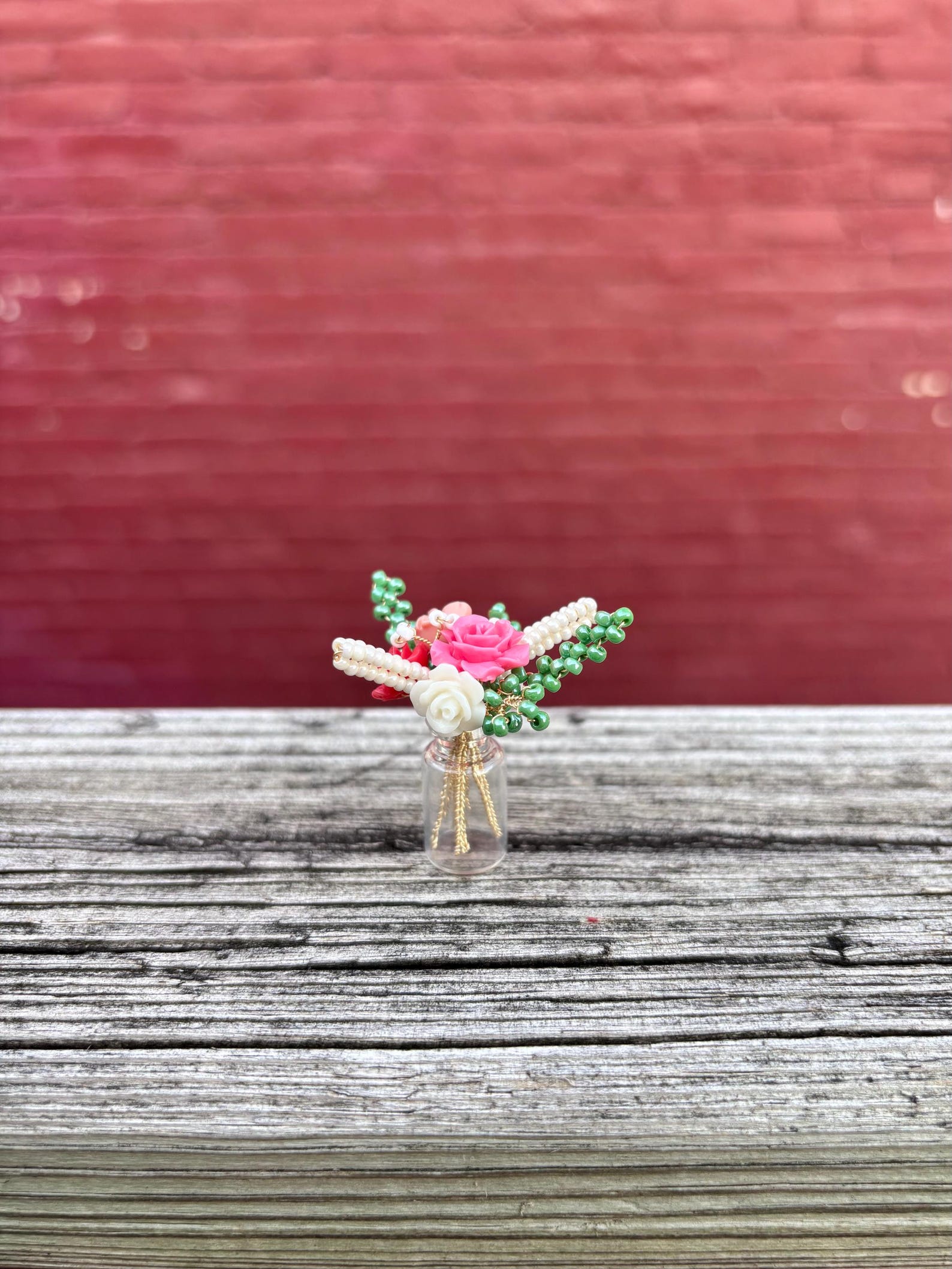 Miniature Beaded Flower Bouquets - Etsy