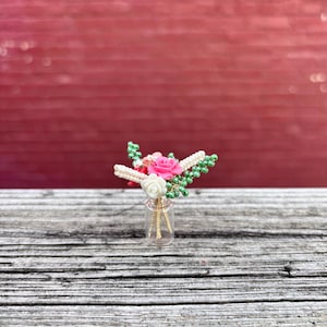 Miniature Beaded Flower Bouquets - Etsy
