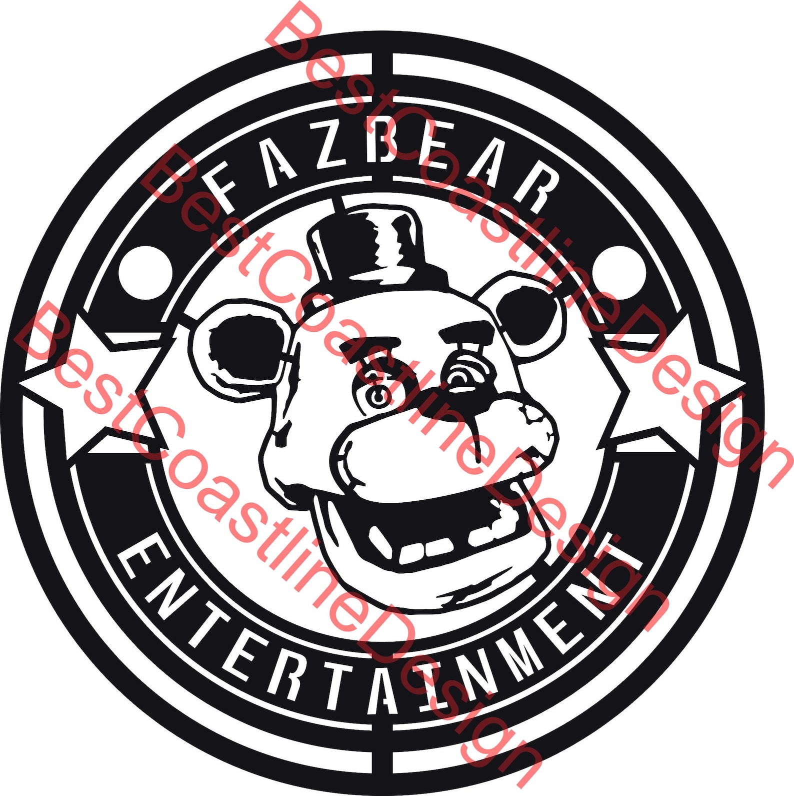 Five Nights at Freddy's Fazbear Entertainment Logo Dxf, Png, Eps, Pdf ...