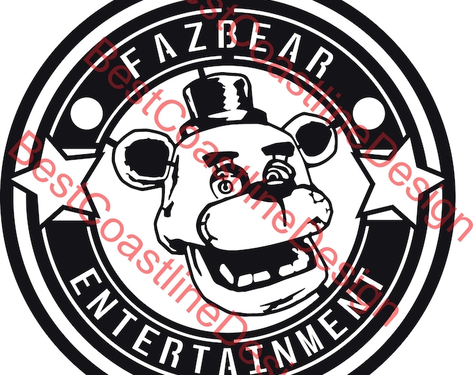 Five Nights at Freddy's Fazbear Entertainment Logo Digital File Svg Pdf ...