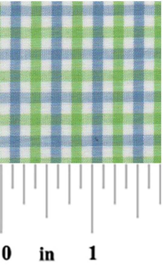 Blue and Green Check Fabric, 1/4″ Check Fabric , Fabric Finders, 1/2 ...