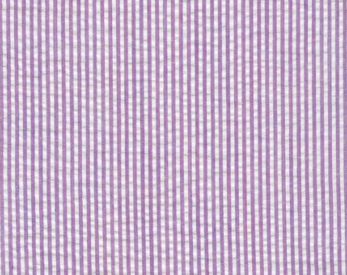 Purple Seersucker Stripe/check Fabric, Robert Kaufman, 1/2 Yard ...