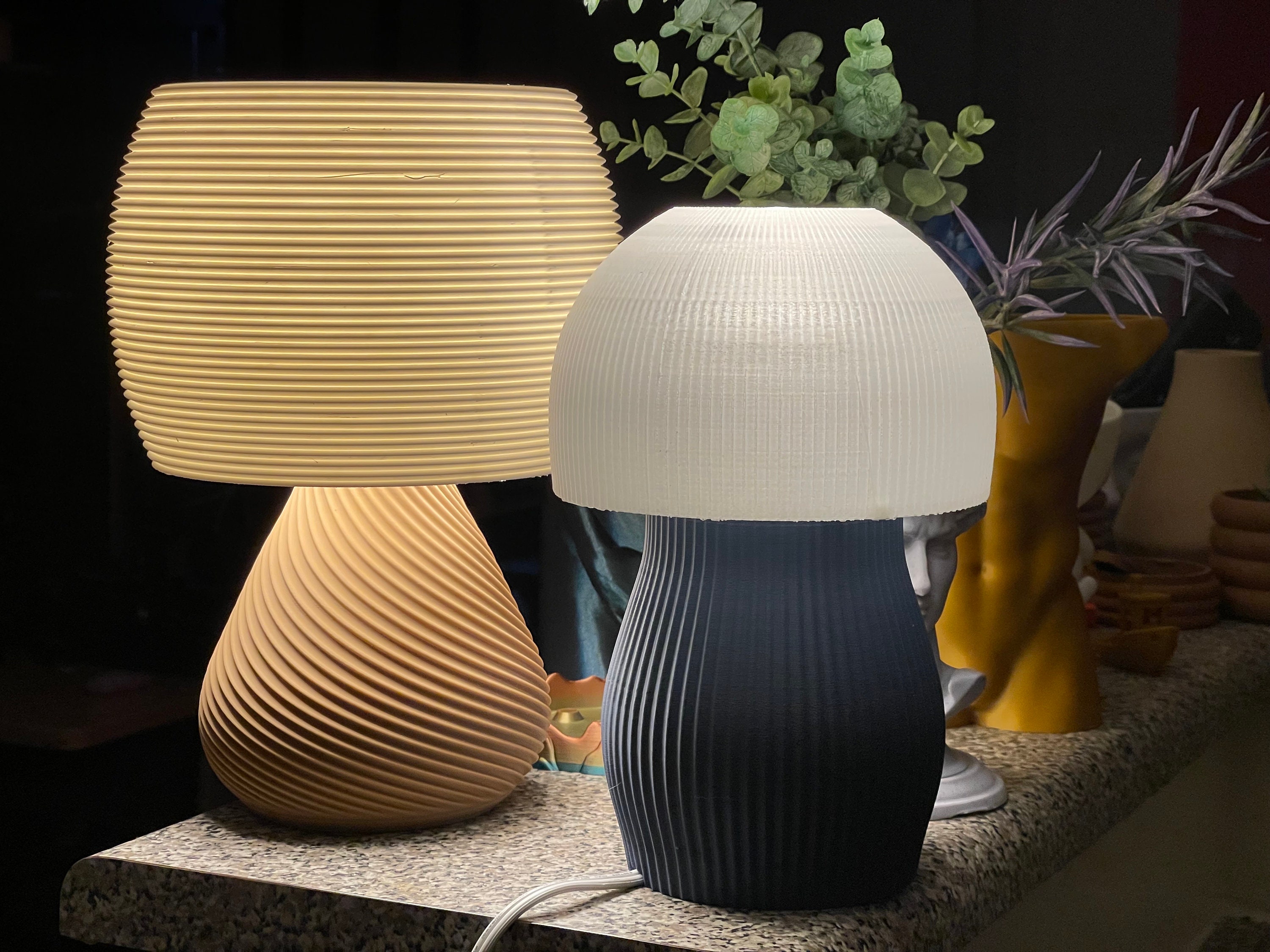 Bedroom Lamp, 10-inch Desk Table Lamp With LED Bulb, Ideal for Home ...