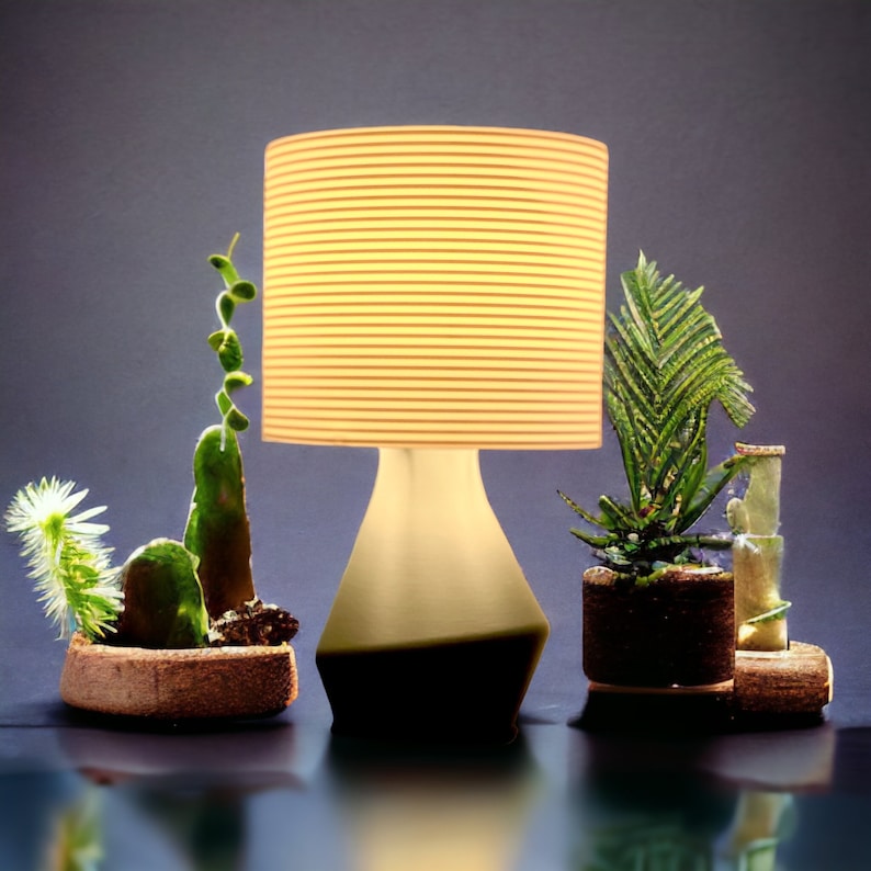 Bedroom Lamp, 12-inch Desk Table Lamp With LED Bulb, Ideal for Home ...