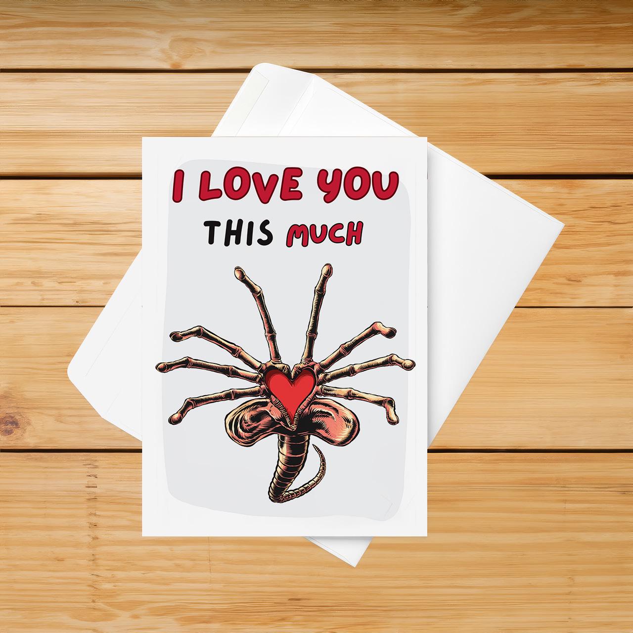 Alien Facehugger Card, 5x7 Card W/ Envelope, Sentiment Card, Wayland ...