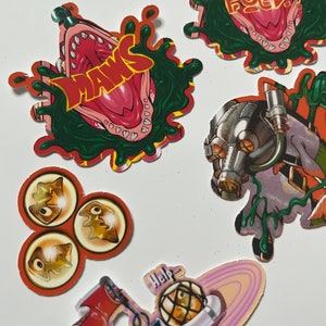 STICKERS || SALMON RUNNING (laminated) - Etsy