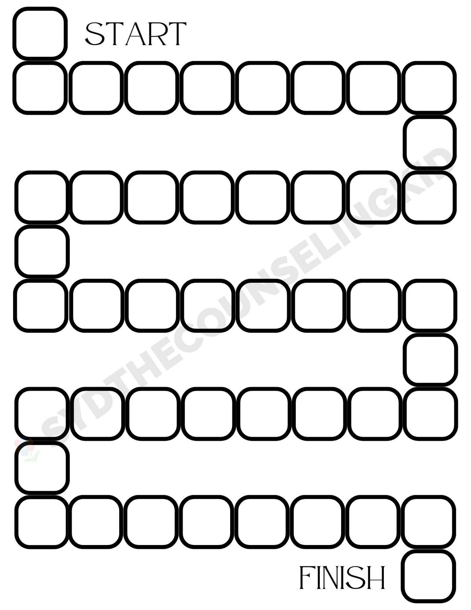 Simple Board Game Template(s) for Group Therapy Questions - Etsy