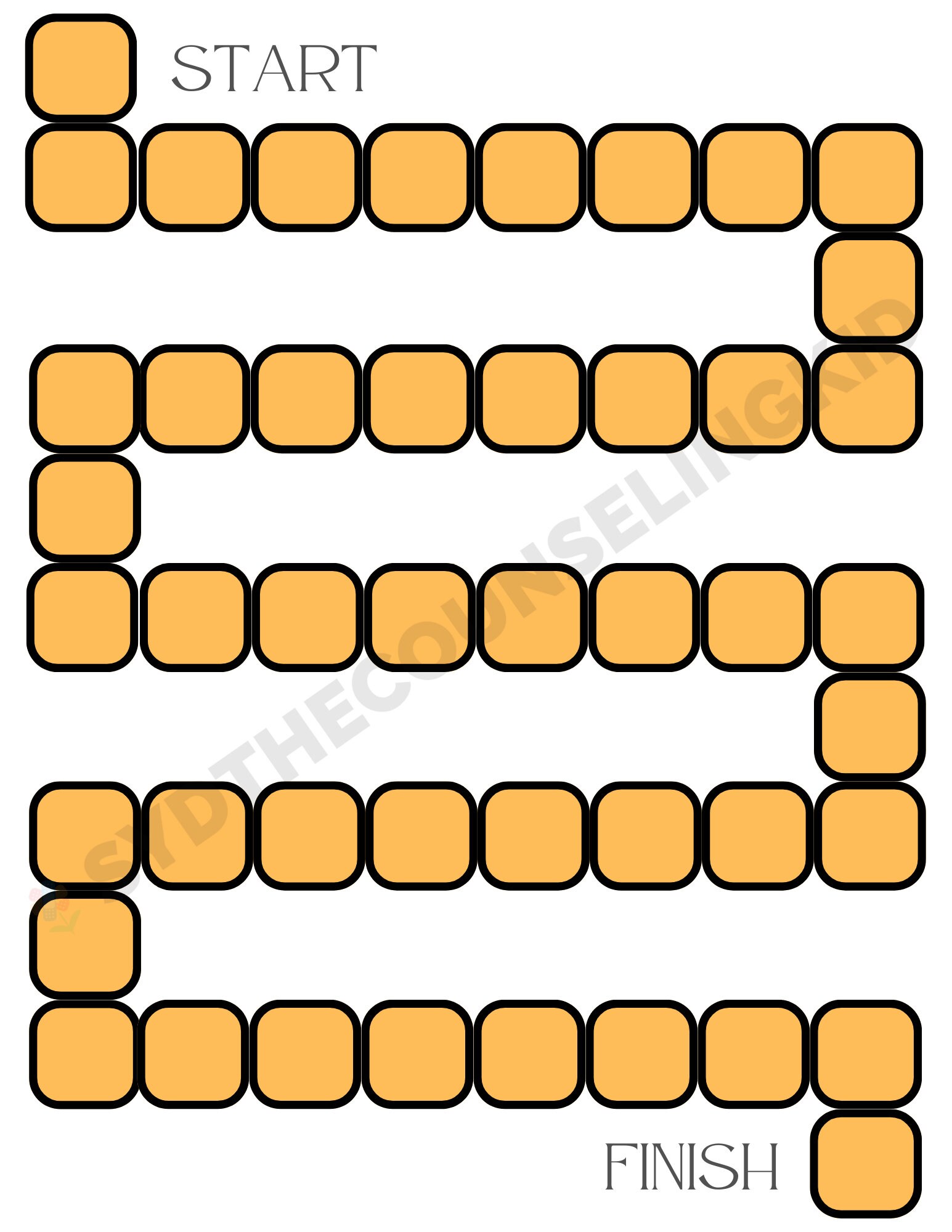 Simple Board Game Template(s) for Group Therapy Questions - Etsy