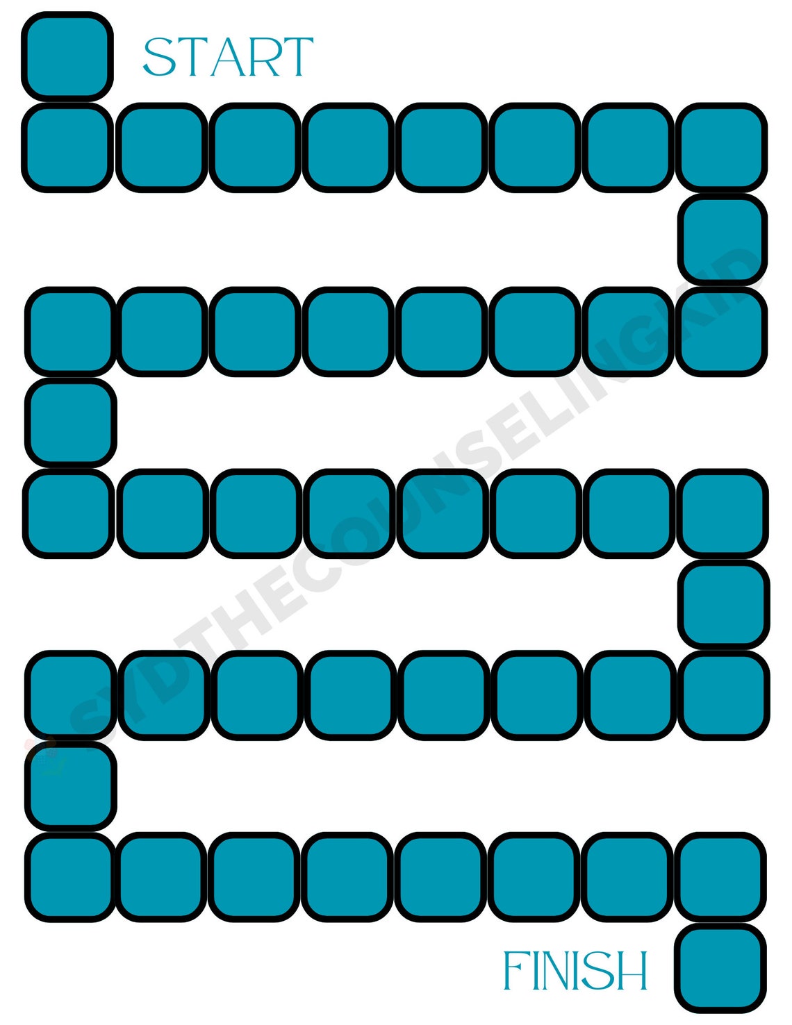 Simple Board Game Template(s) for Group Therapy Questions - Etsy
