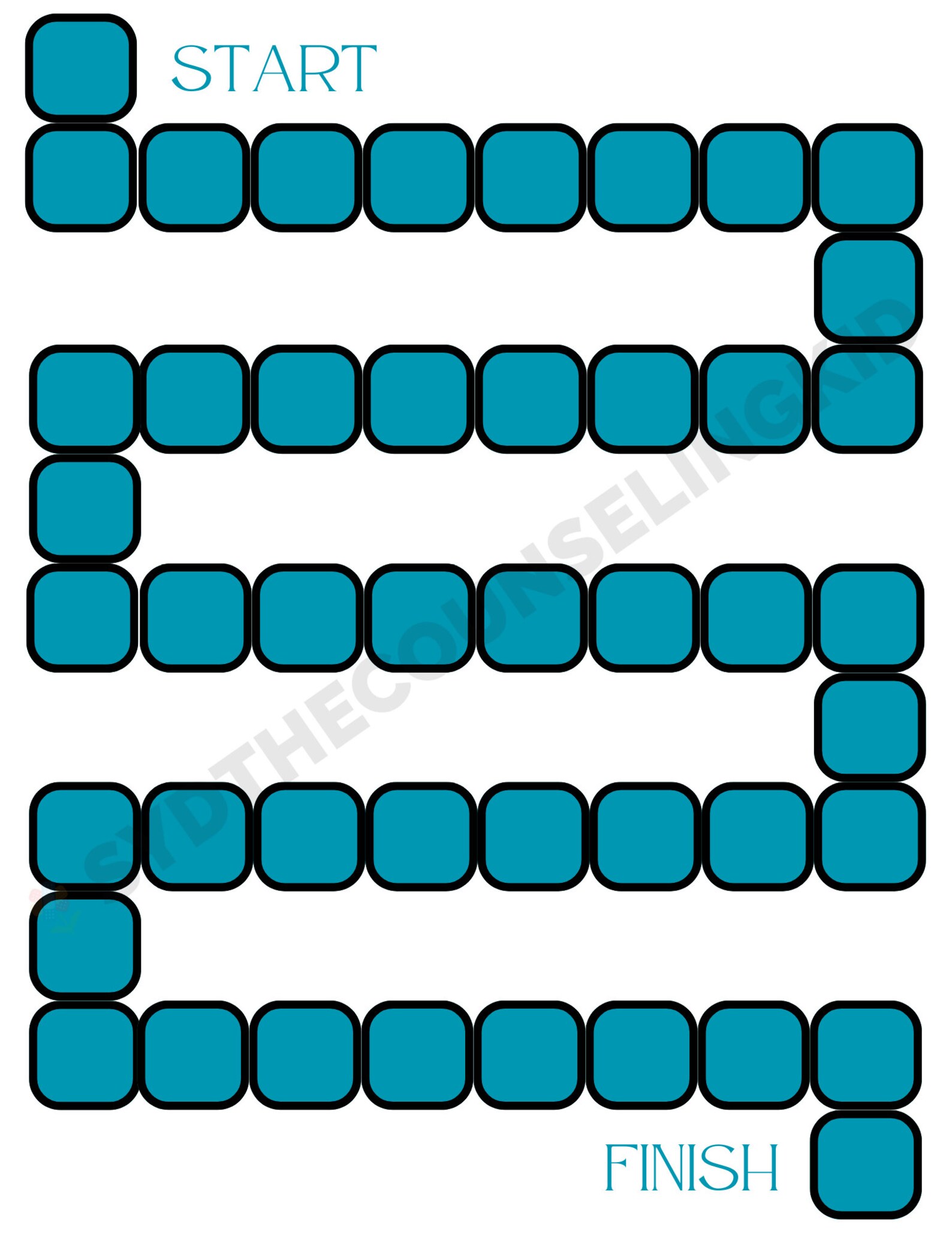 Simple Board Game Template(s) for Group Therapy Questions - Etsy