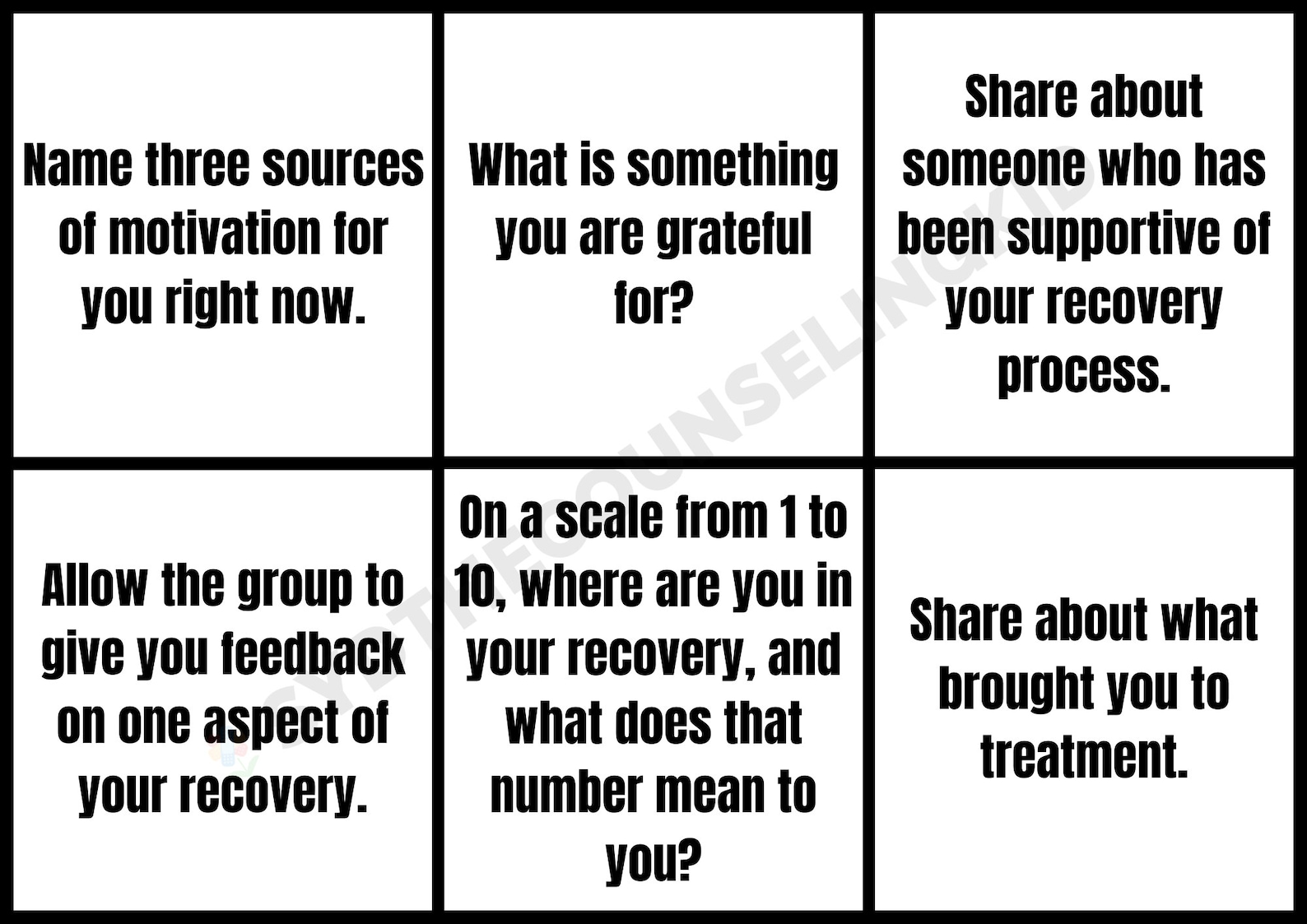 Recovery Board Game (with Discussion Cards) - Etsy