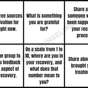 Recovery Board Game (with Discussion Cards) - Etsy