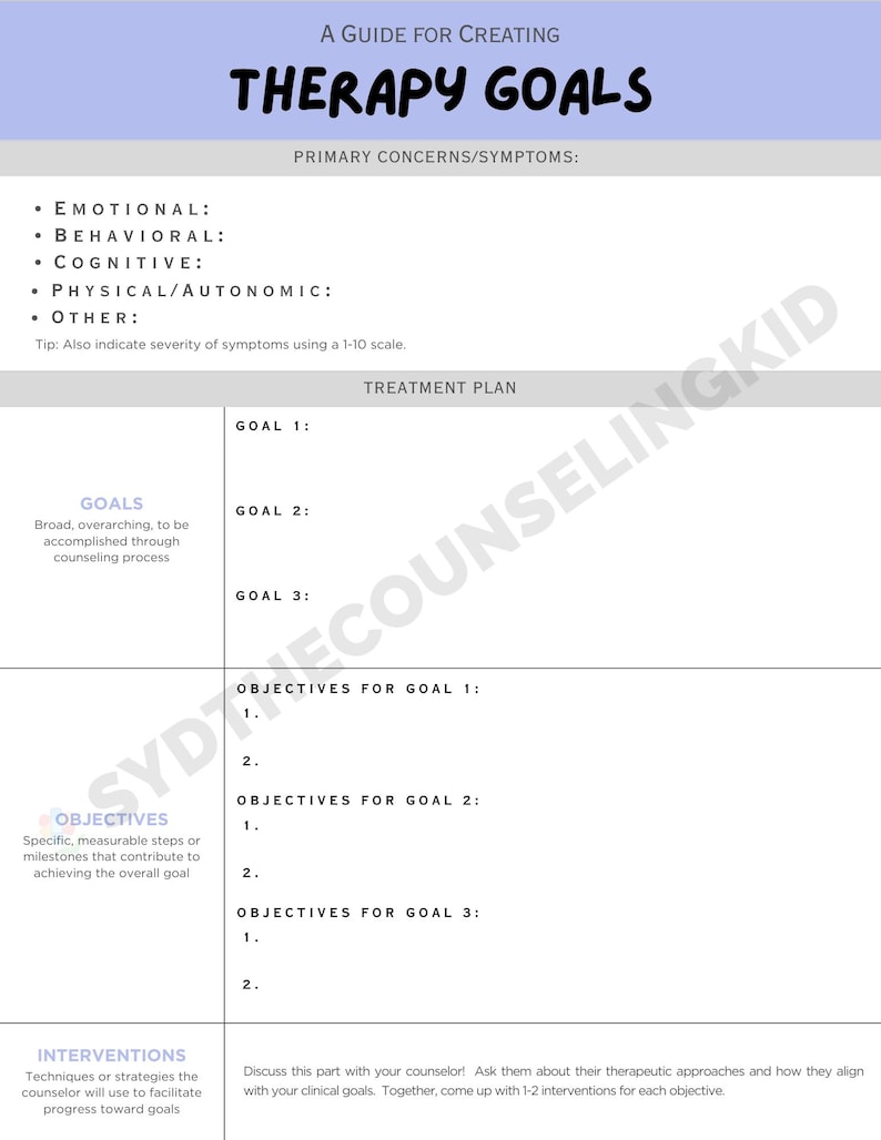 Treatment Planning Guide: Depression - Etsy
