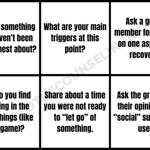 Recovery Board Game (with Discussion Cards) - Etsy