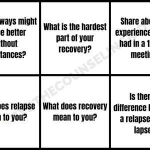 Recovery Board Game (with Discussion Cards) - Etsy