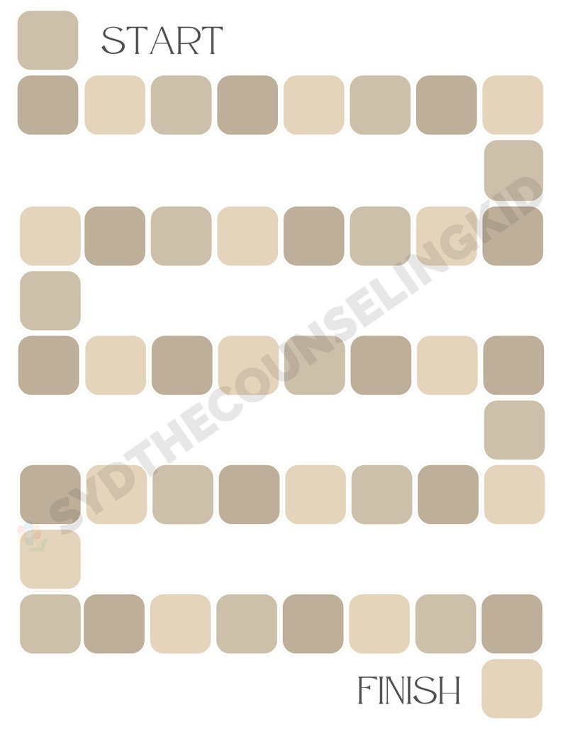 Simple Board Game Template(s) for Group Therapy Questions - Etsy