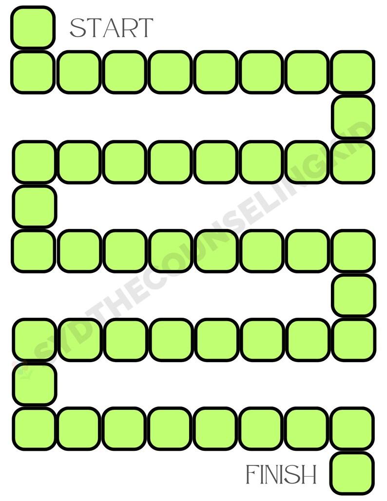 Simple Board Game Template(s) for Group Therapy Questions - Etsy