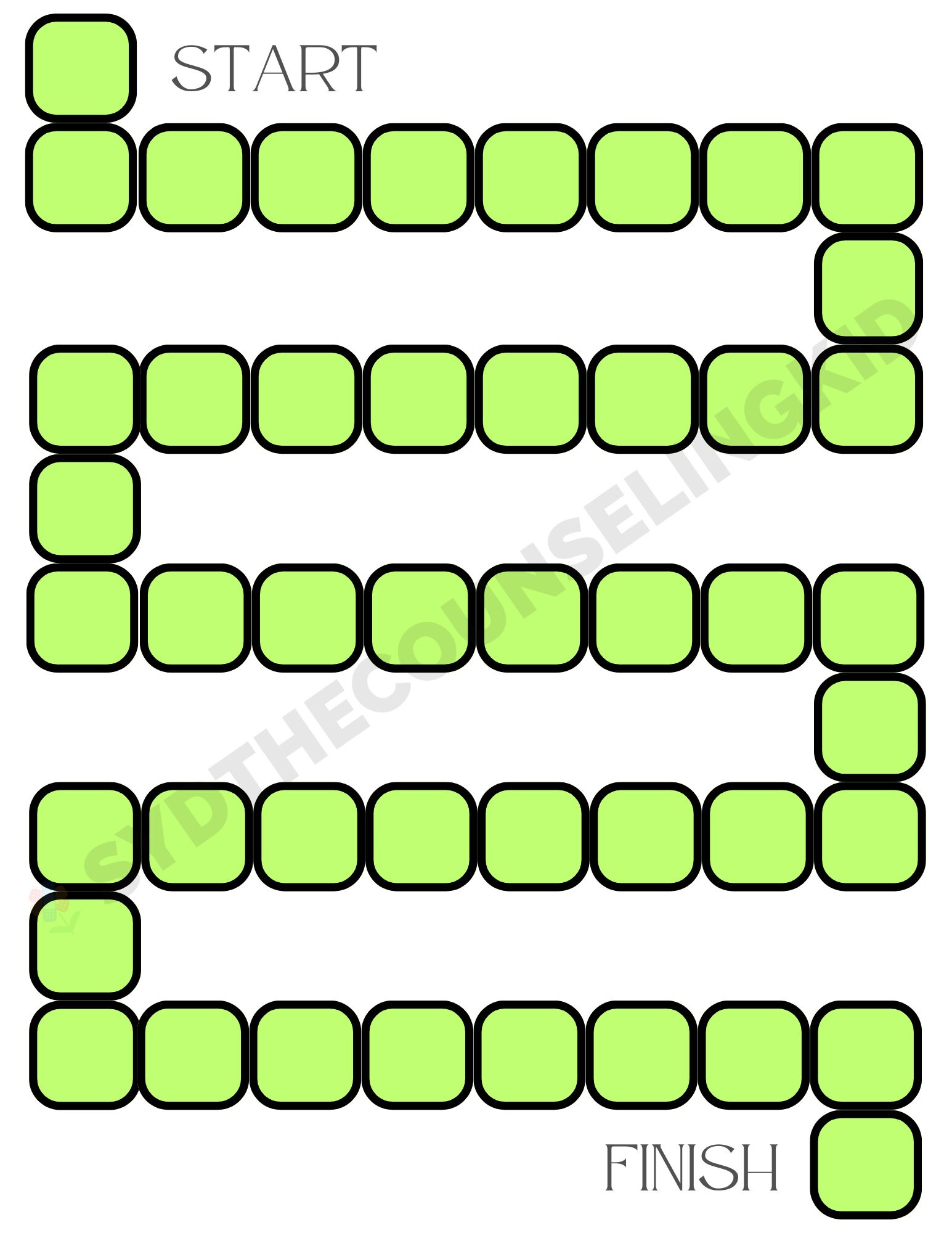 Simple Board Game Template(s) for Group Therapy Questions - Etsy