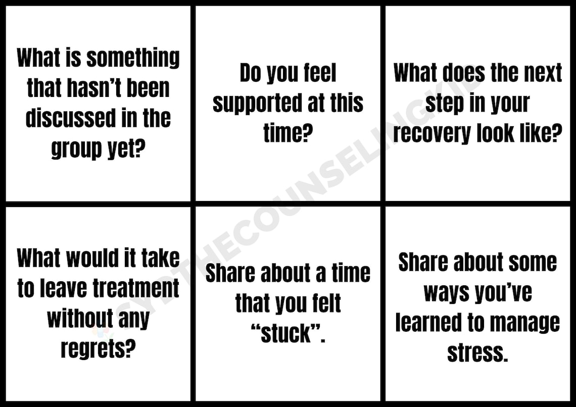 Recovery Board Game (with Discussion Cards) - Etsy