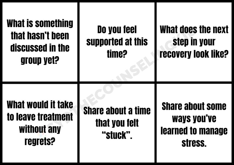 Recovery Board Game (with Discussion Cards) - Etsy