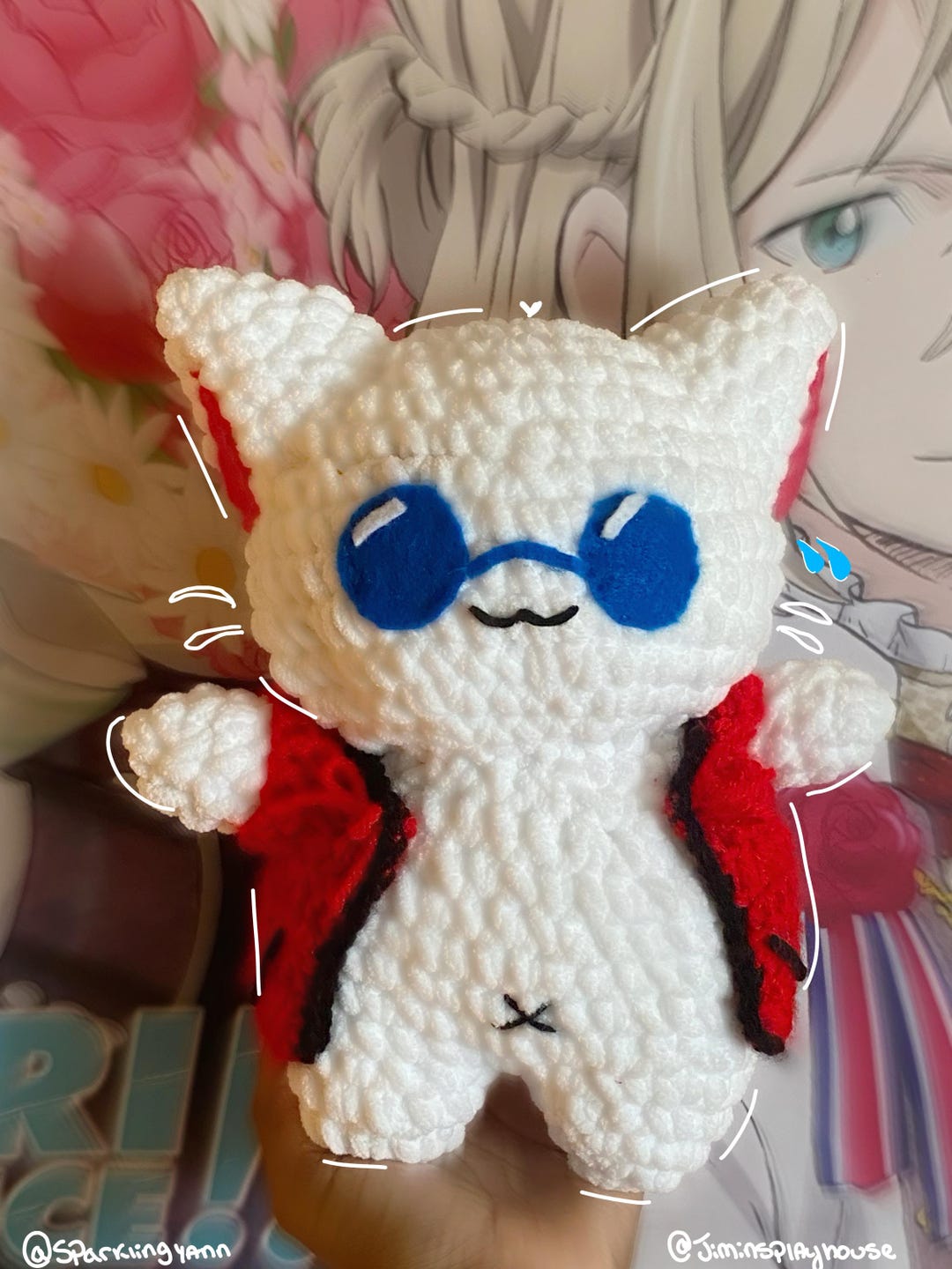 Gojo Cat Plush | Jujutsu Kaisen Plush | Anime Lover | Gojo Anime Lover ...