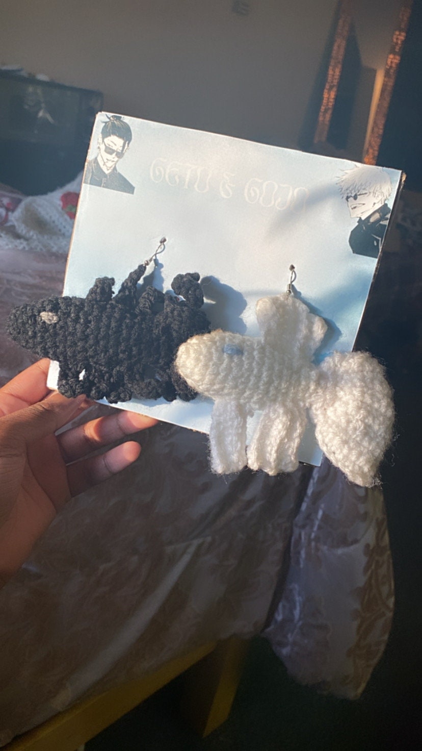 Geto and Gojo Fish Earrings Kawaii Gift Earrings Cute Gifts Jujutsu ...