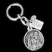 Saint Christopher Key Chain: Sterling Silver Plated Travelers ...