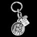 Saint Christopher Key Chain: Sterling Silver Plated Travelers ...