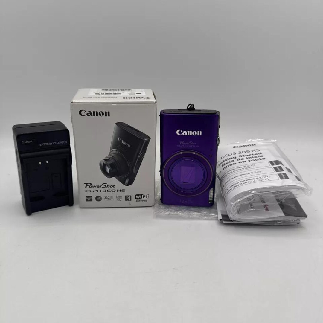 Canon Powershot Elph 360 HS 20.2MP Digital Camera 12X Zoom Purple - Etsy