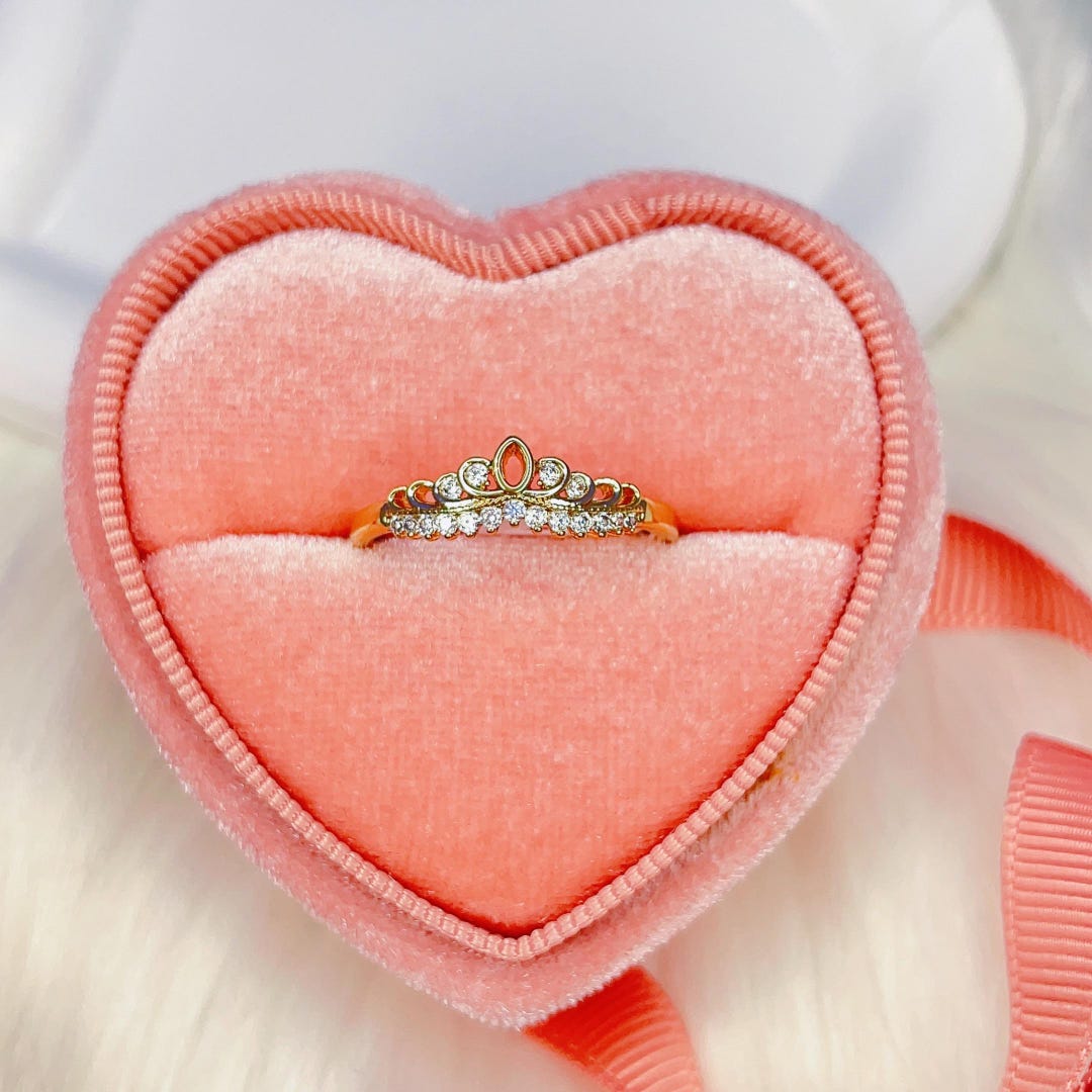 Tiara Ring, Crown Ring, 14k Gold Filled, Princess Ring, Dainty Rings ...