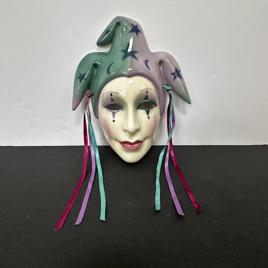 Vintage Rare Porcelain/ceramic Wall Mask by Clay Art of San Francisco ...