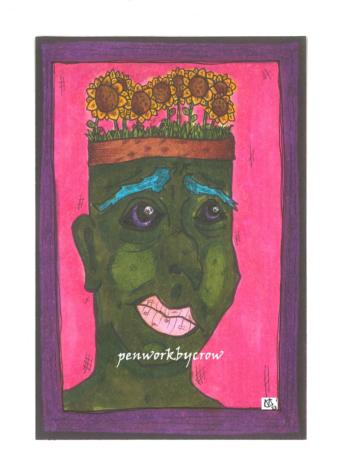 Mystical Pothead Dwight- Fantastical, Creatures, Color, Colorful ...