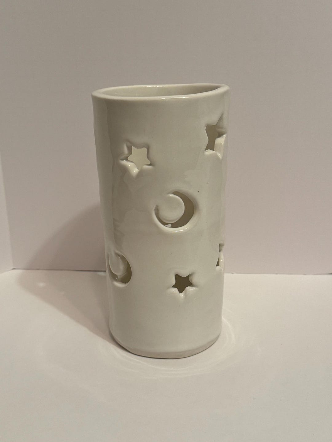 Moon & Stars Luminary - Handmade Porcelain - Etsy