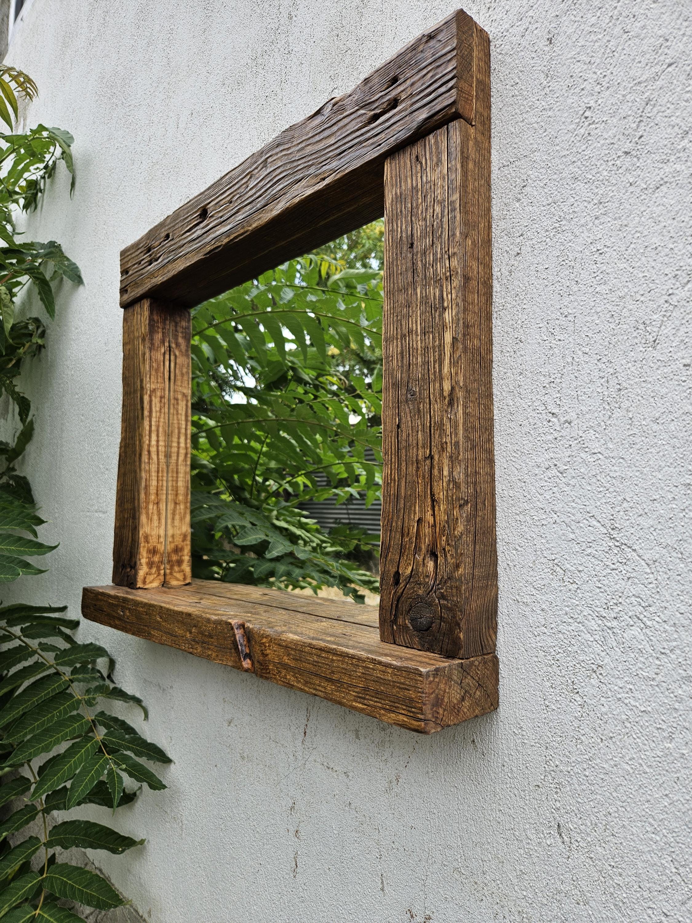 Wooden Beam Mirror Unique Design With Antique Charm - Etsy
