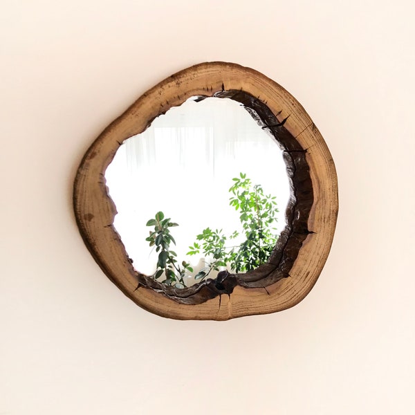 Live Edge Wall Mirror - Etsy