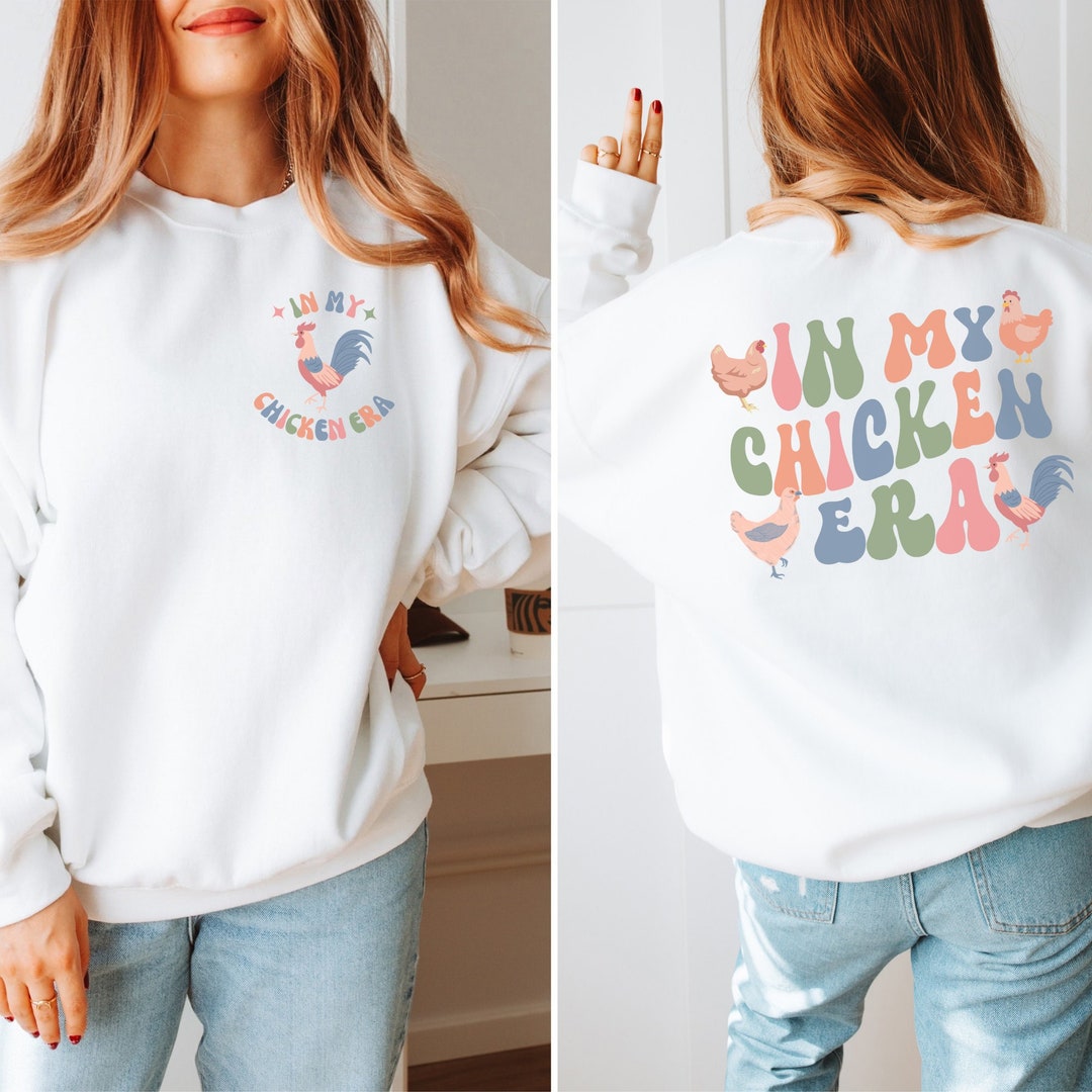 Chicken Sweatshirt Christmas Chicken Sweatshirt Funny Chicken - Etsy