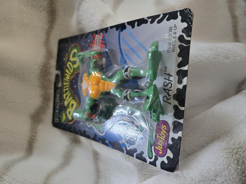 Rare 1991/92 Bend-ems Battletoads Rash Bendable Action Figure in Its ...