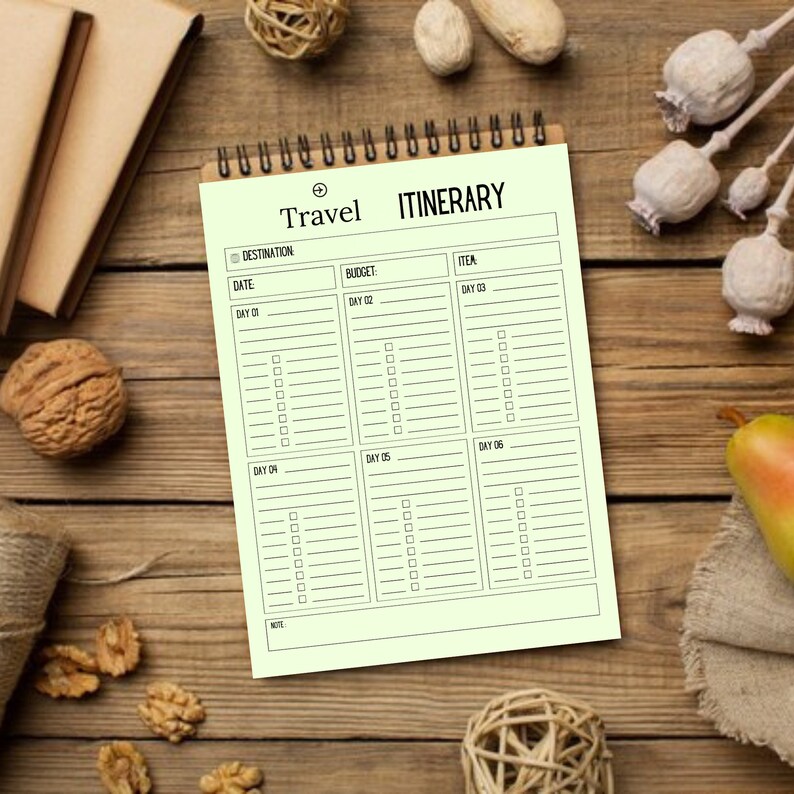 Clean Gradient Travel Itinerary Planner Template, Travel Itinerary, Trip Itinerary Template ...