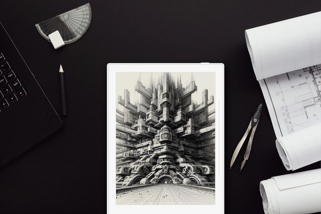 Futuristic Metropolis Screensaver, Remarkable 2 Sleep Screen, Supernote ...