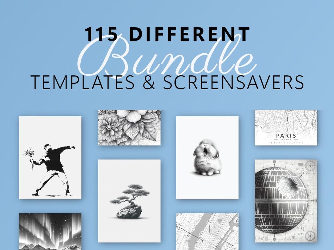 119 Screensavers in One Mega Bundle for Supernote Remarkable and BOOX ...
