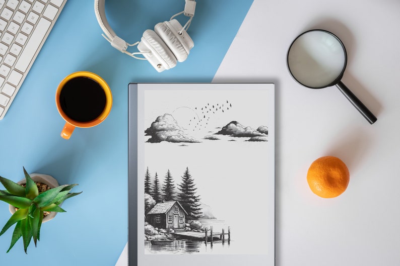 Lakeside Escape, Remarkable 2 Sleep Screen, Supernote and BOOX ...