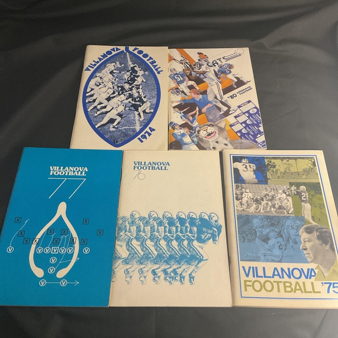 Vintage Villanova University Wildcats Football 1970s Gameday Program ...