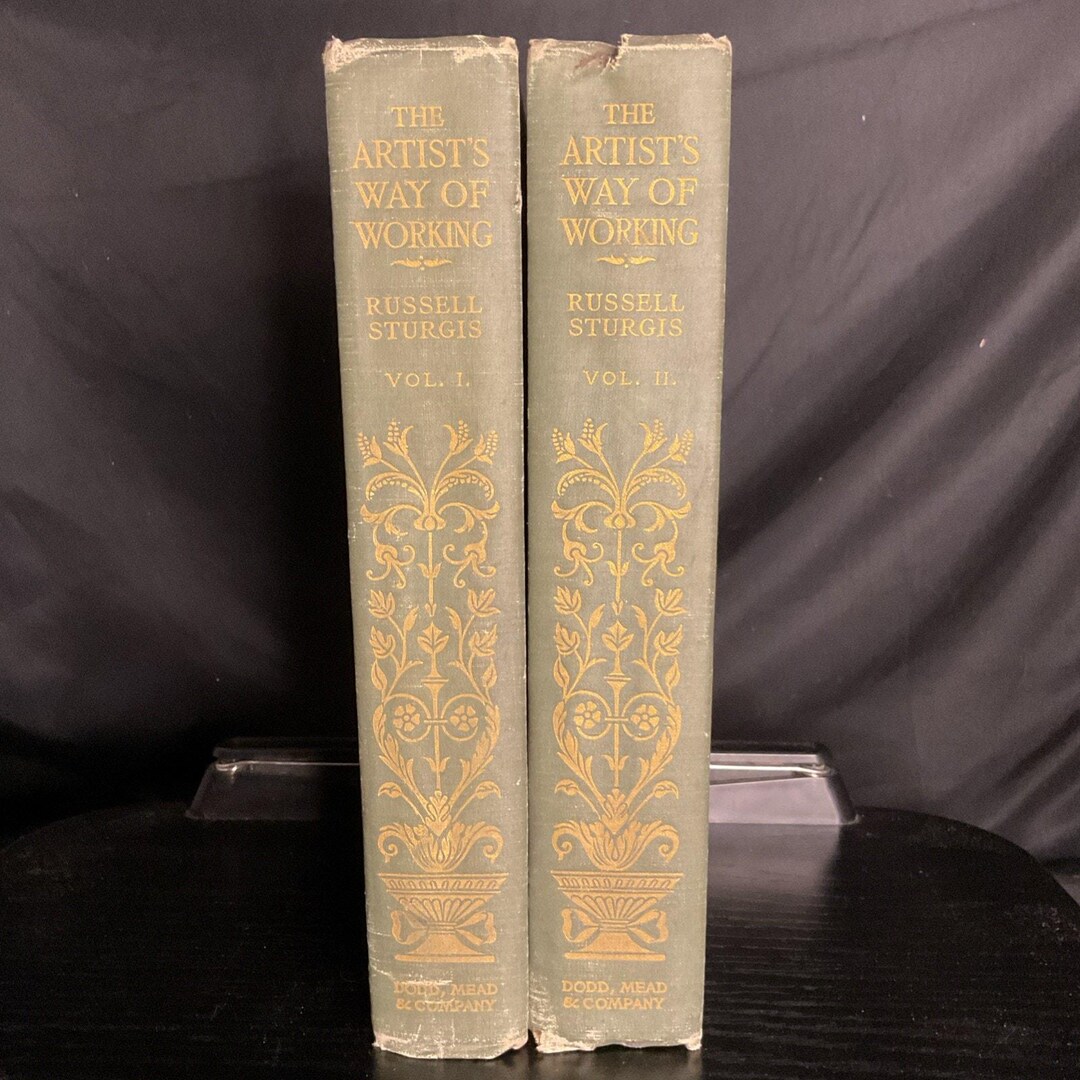 ANTIQUE 1910 the Artist’s Way of Working Russell Sturgis 2 Vol Set ...